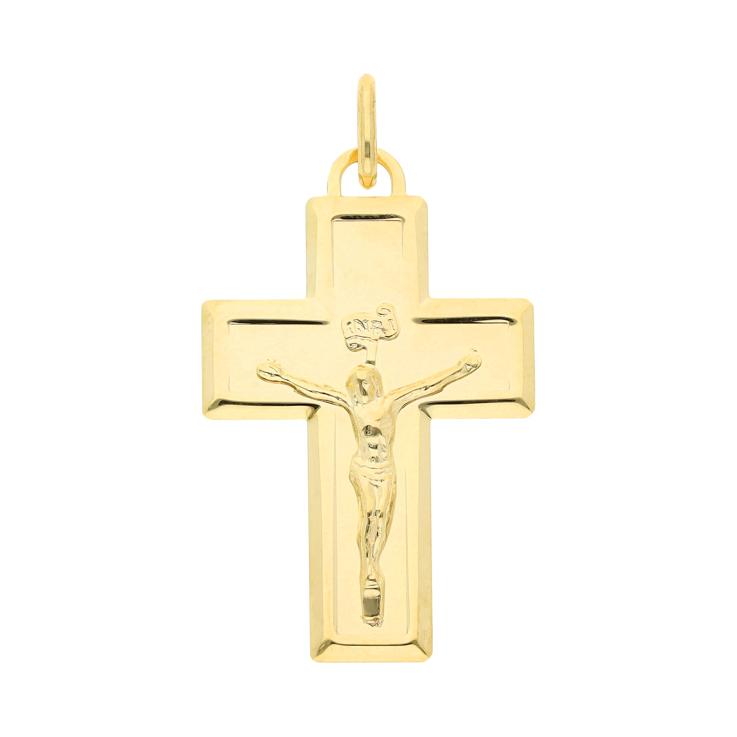 Cruz en oro amarillo 10K - Joyería Lunas