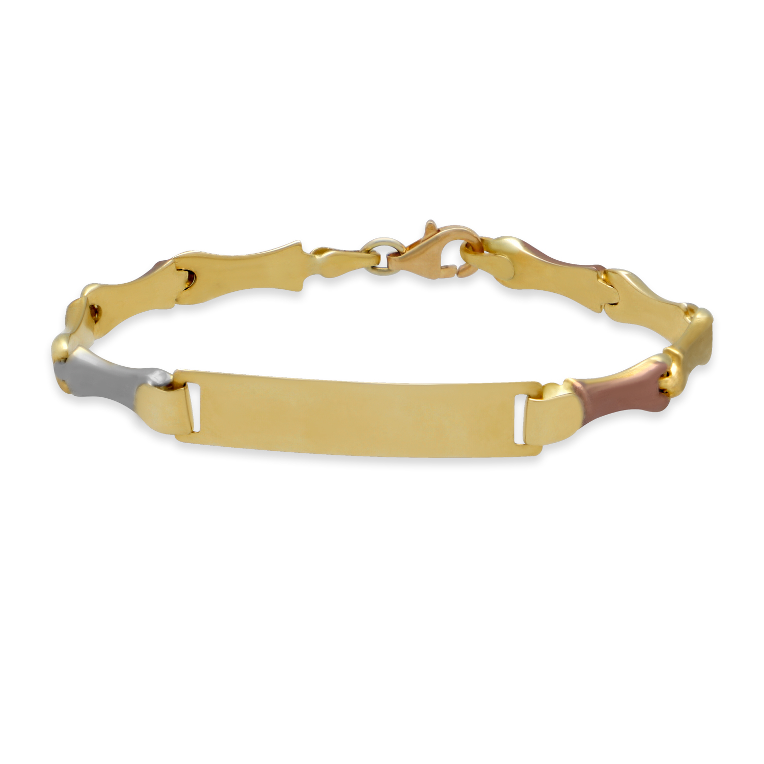 Esclava en oro combinado 10K - Joyería Lunas